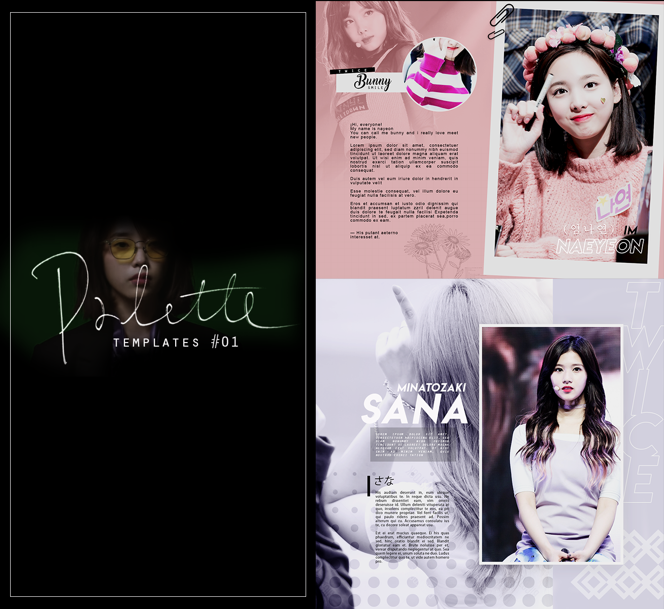 Template/.About me {Palette01} by Bubblegomi on DeviantArt