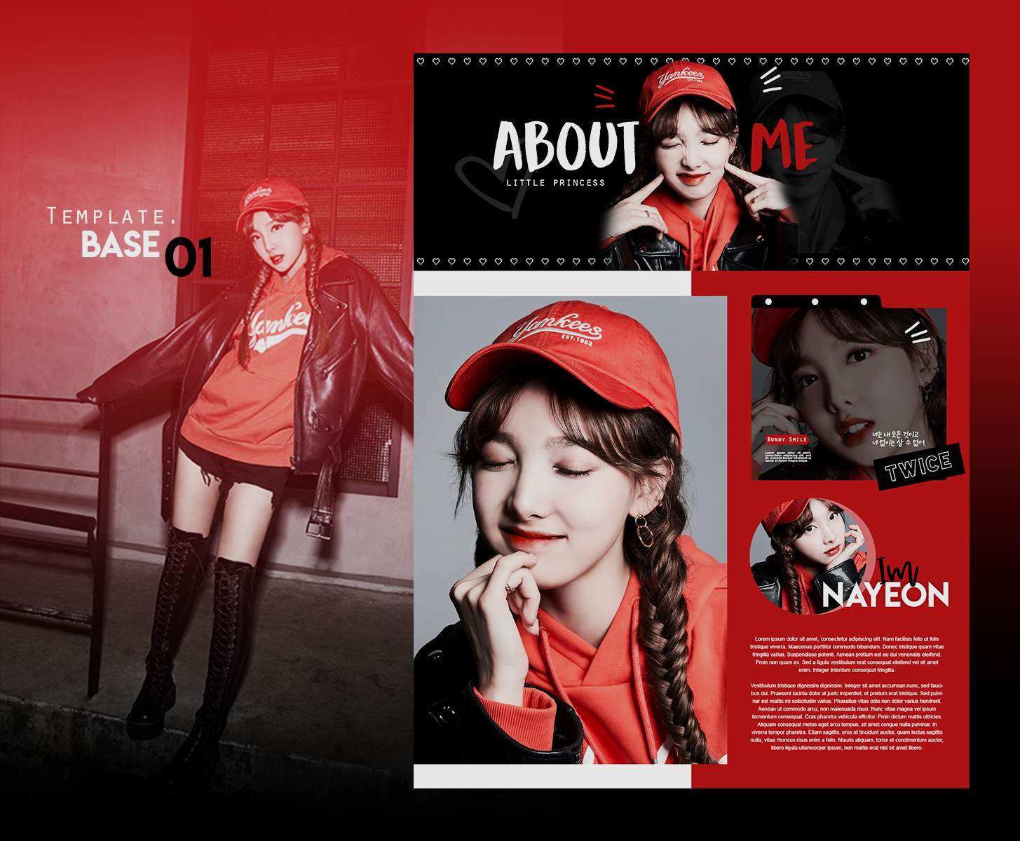 Template/.About me {Base01} by Bubblegomi on DeviantArt