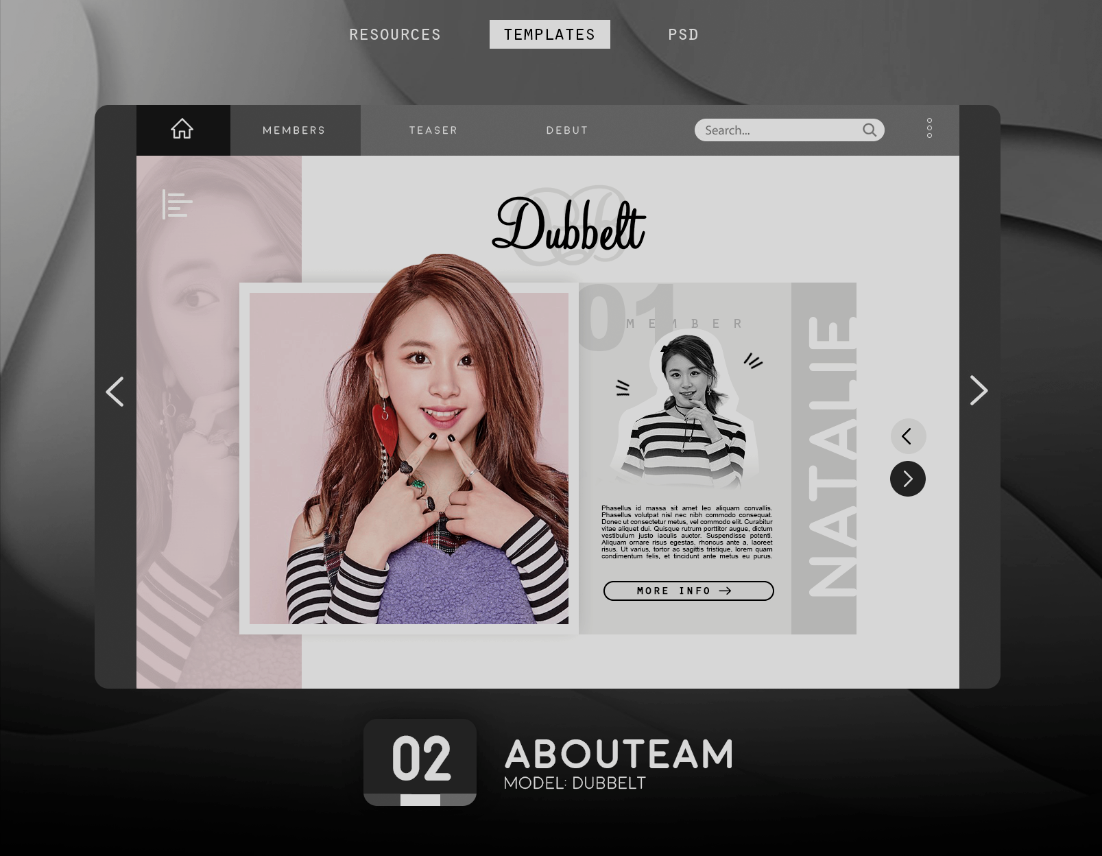 TEMPLATE / Team.{MEMBERS}PSD - 02 by Bubblegomi on DeviantArt