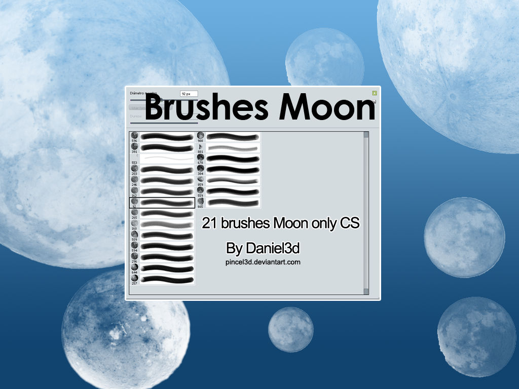 Brushes Moon by pincel3d on DeviantArt