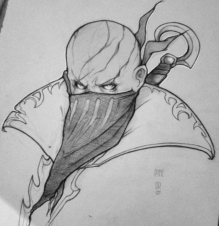 pyke sketch by Idrilen on DeviantArt