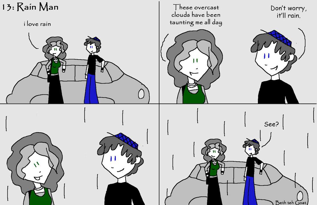 bgtc13: rain man by insanegoat3 on DeviantArt