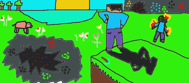 Square Colorful World (Minecraft Fan Art) by RedstoneFury7 on DeviantArt