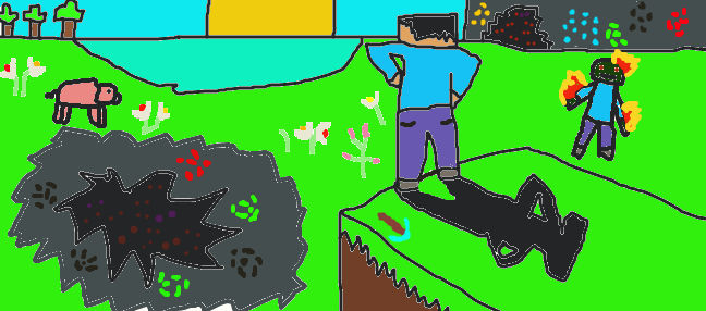 Square Colorful World (Minecraft Fan Art) by RedstoneFury7 on DeviantArt