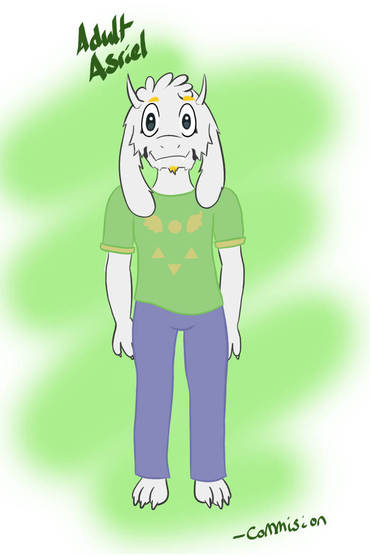Adult Asriel: commision by SilverDerpyChu on DeviantArt
