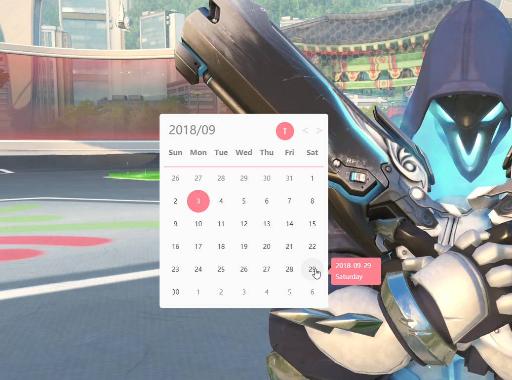 Simple Calendar Widget for RainWidget by RainySoft on DeviantArt