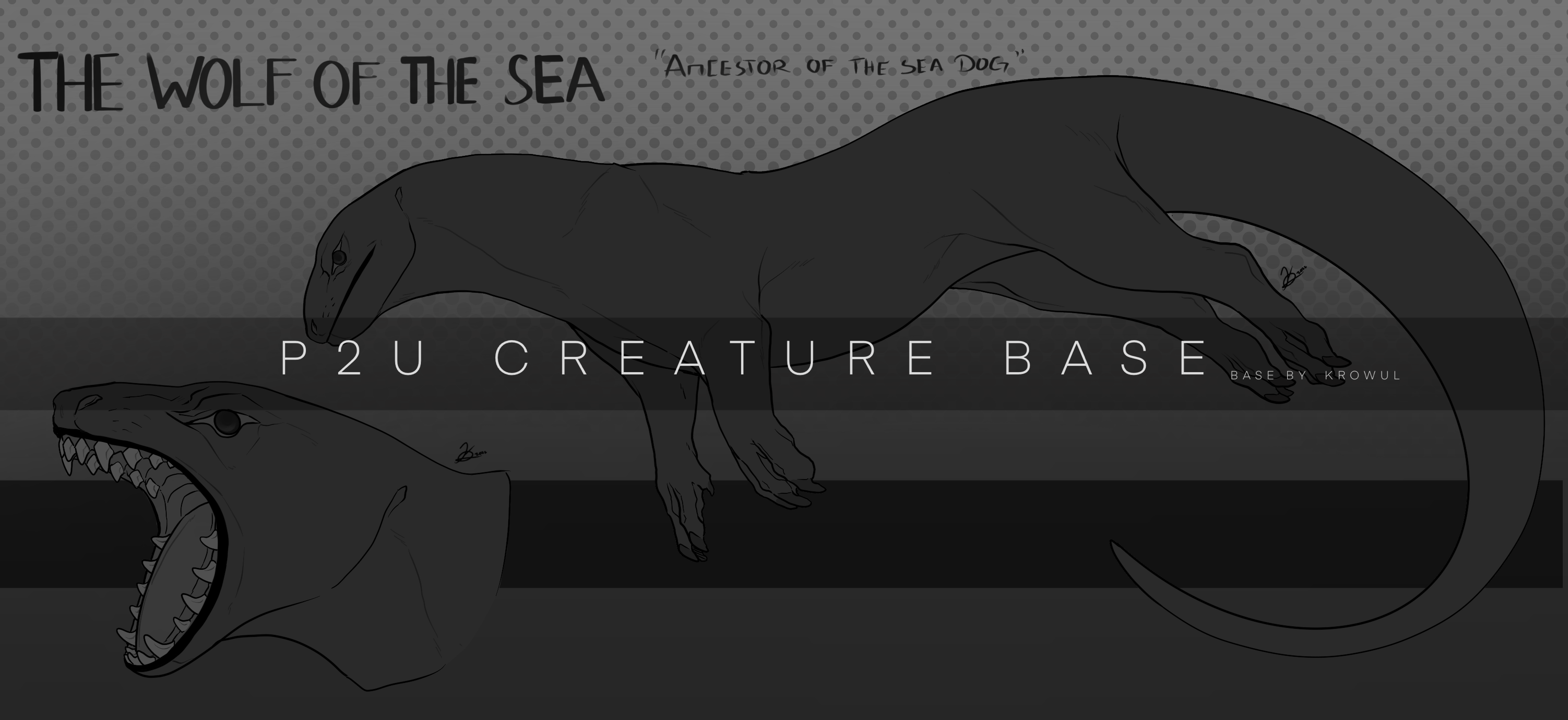 Sea Wolf Creature Base by Krowul on DeviantArt