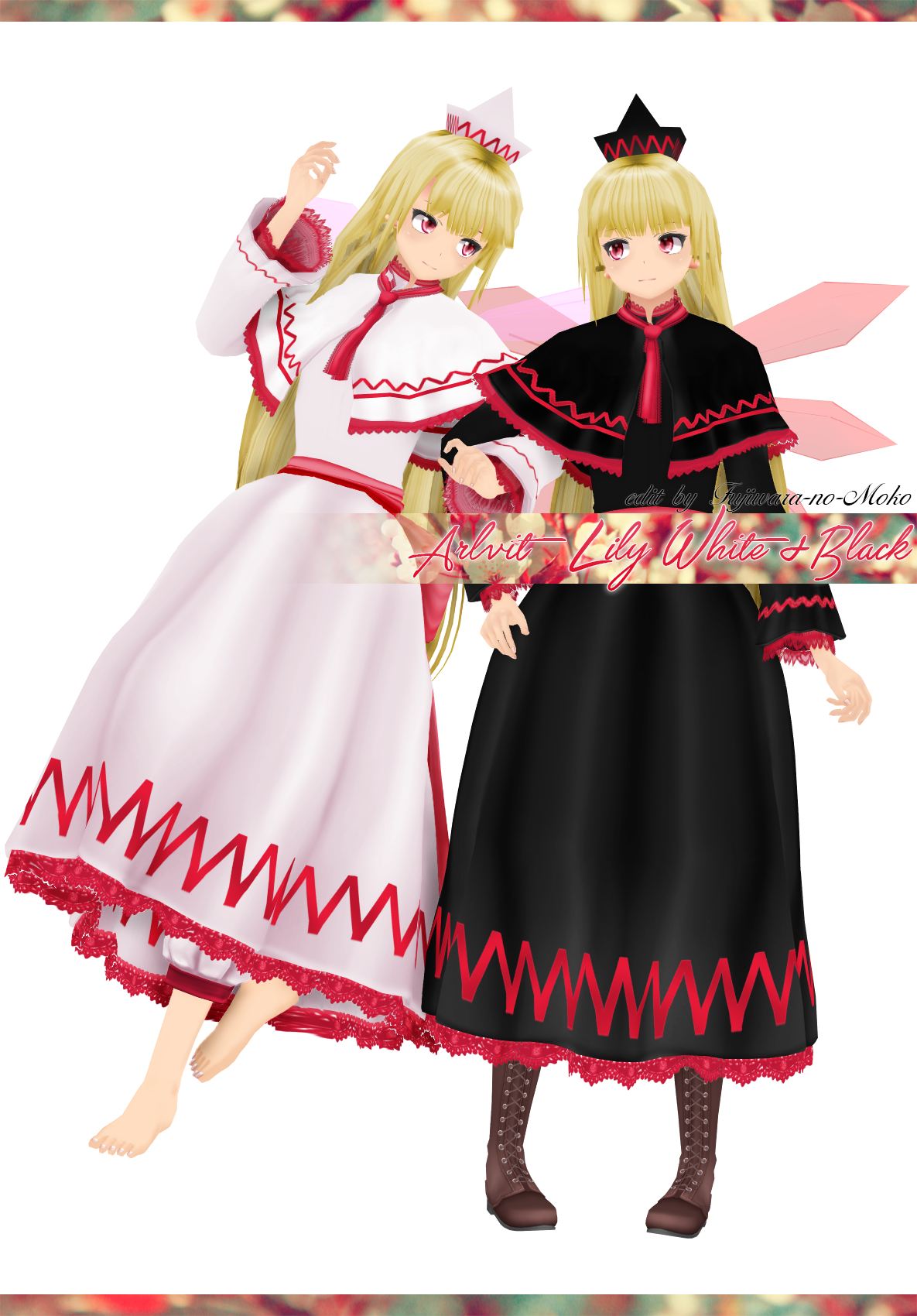 Arlvit Lily White and Black [Download] by Fujiwara-no-Moko on DeviantArt