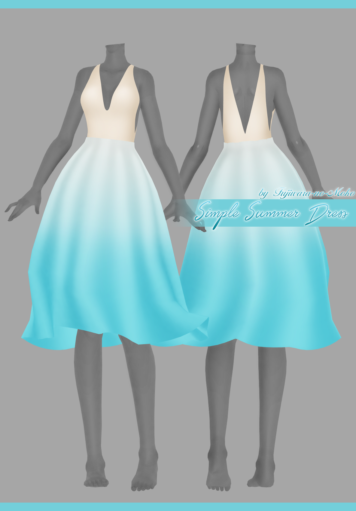 Simple Summer Dress [Download] by Fujiwara-no-Moko on DeviantArt