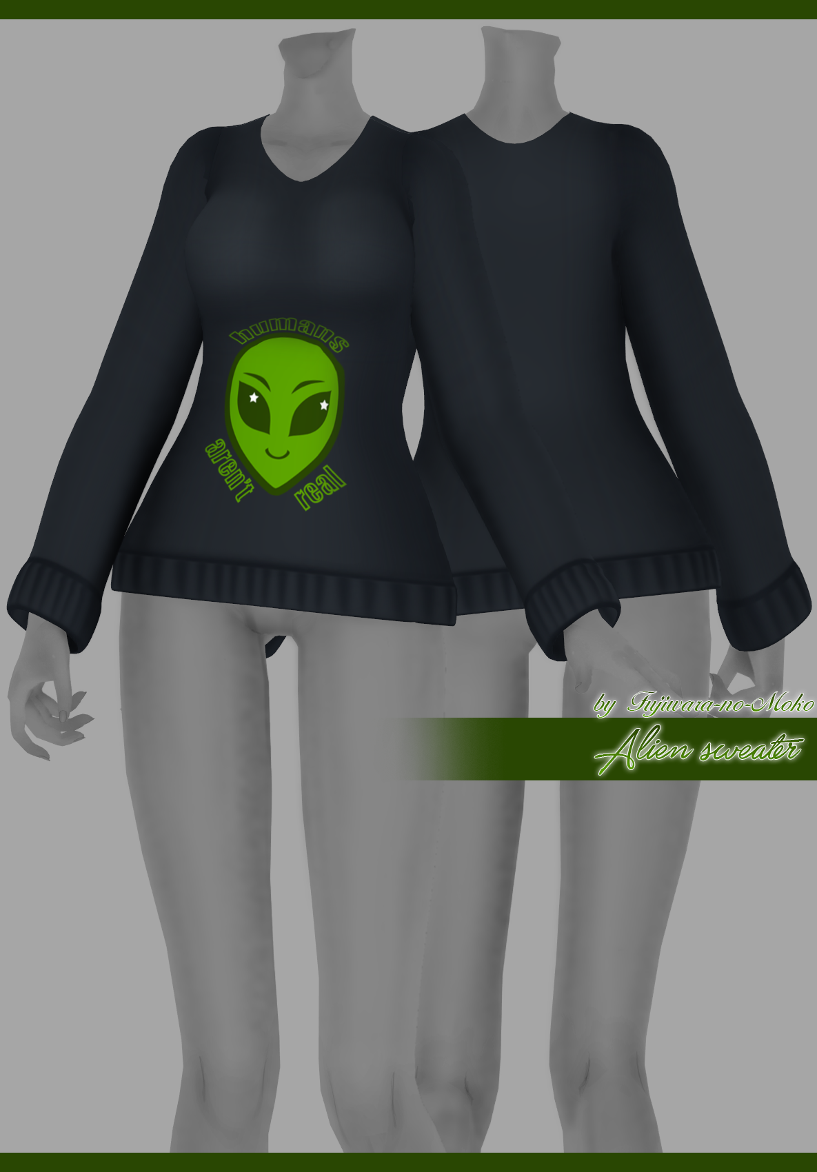 Alien Sweater [Download] by Fujiwara-no-Moko on DeviantArt