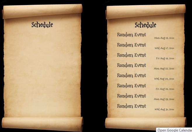 Scroll Calendar by DrPamelaIsley on DeviantArt