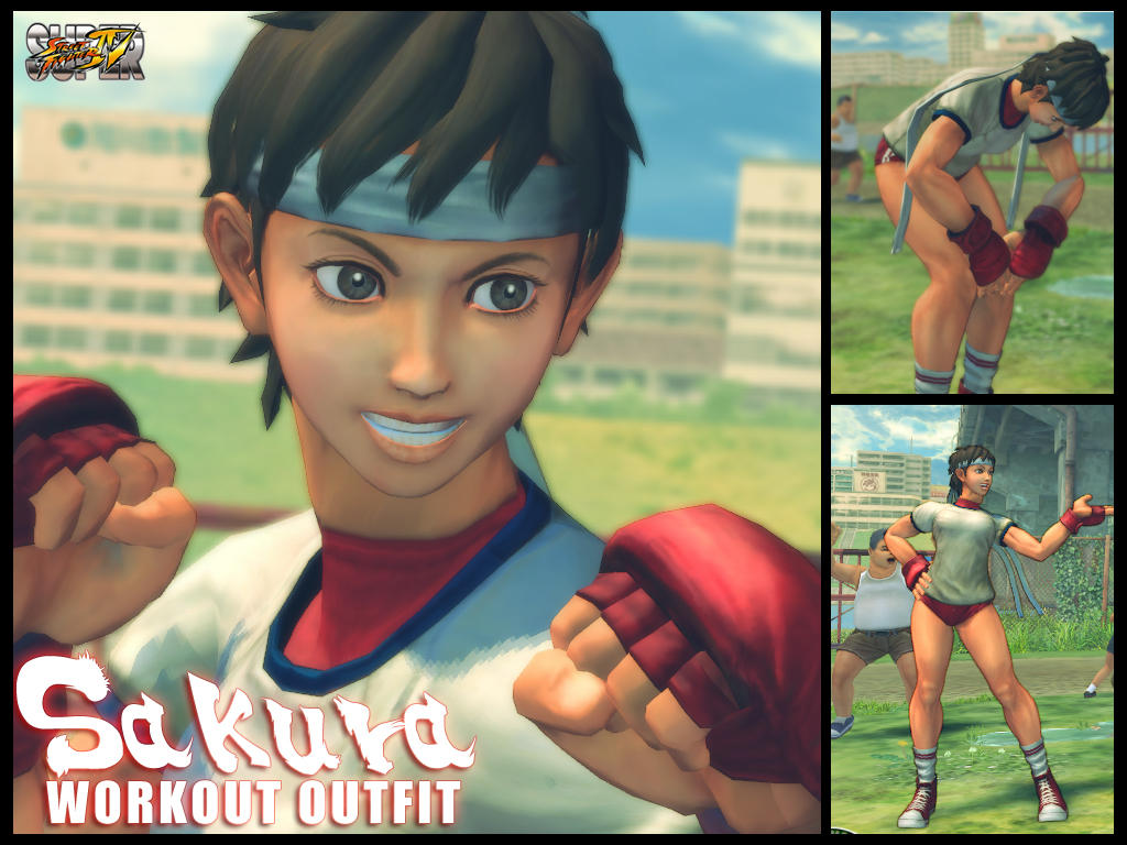 SSFIV-AE: SAKURA WORKOUT OUTFIT by Ayiep27 on DeviantArt
