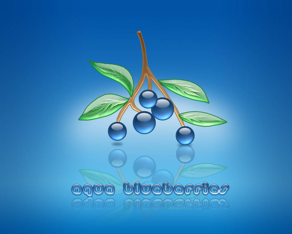 Aqua Blueberries by weboso on DeviantArt