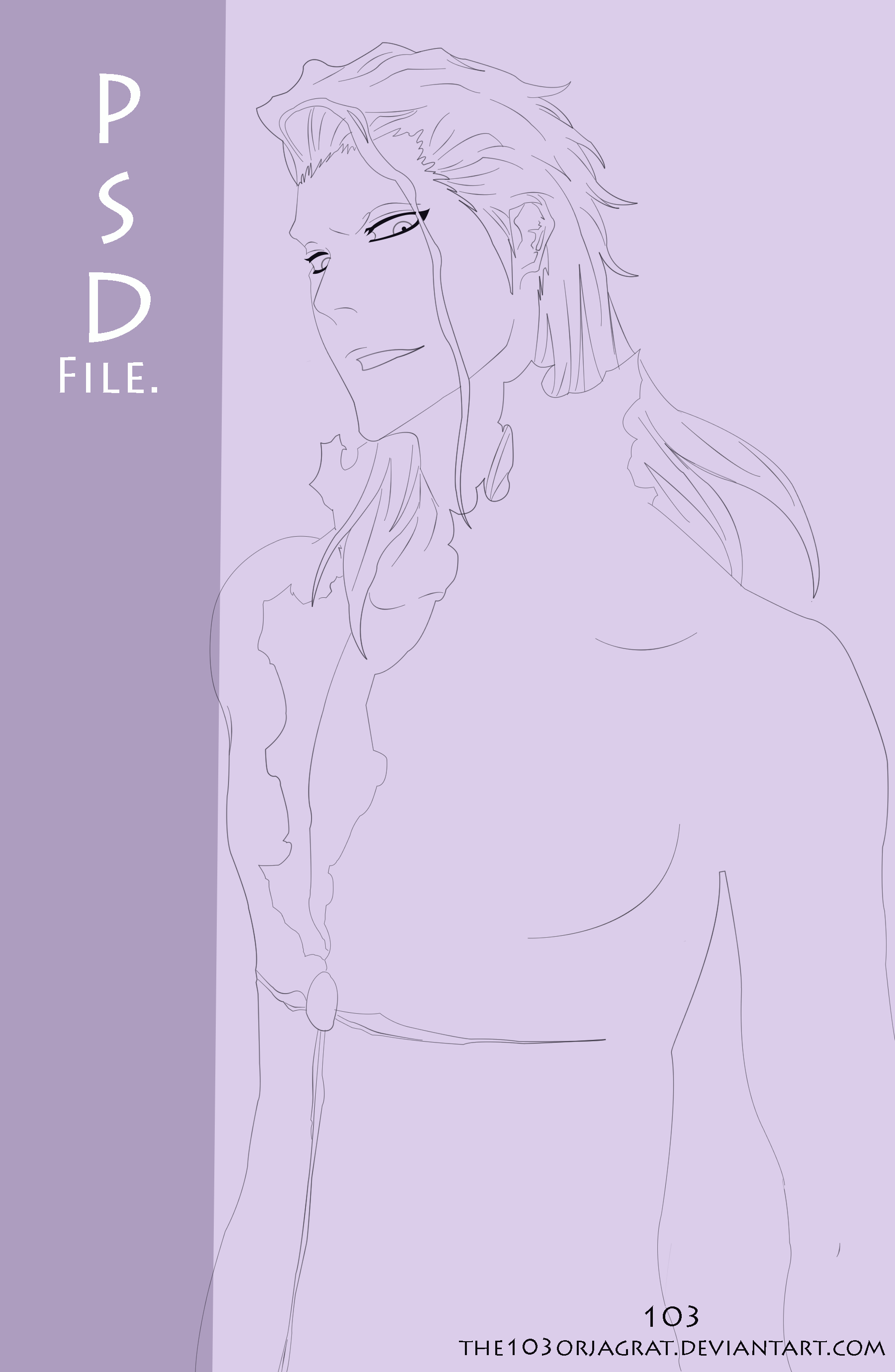 Aizen Lineart by The-103 on DeviantArt