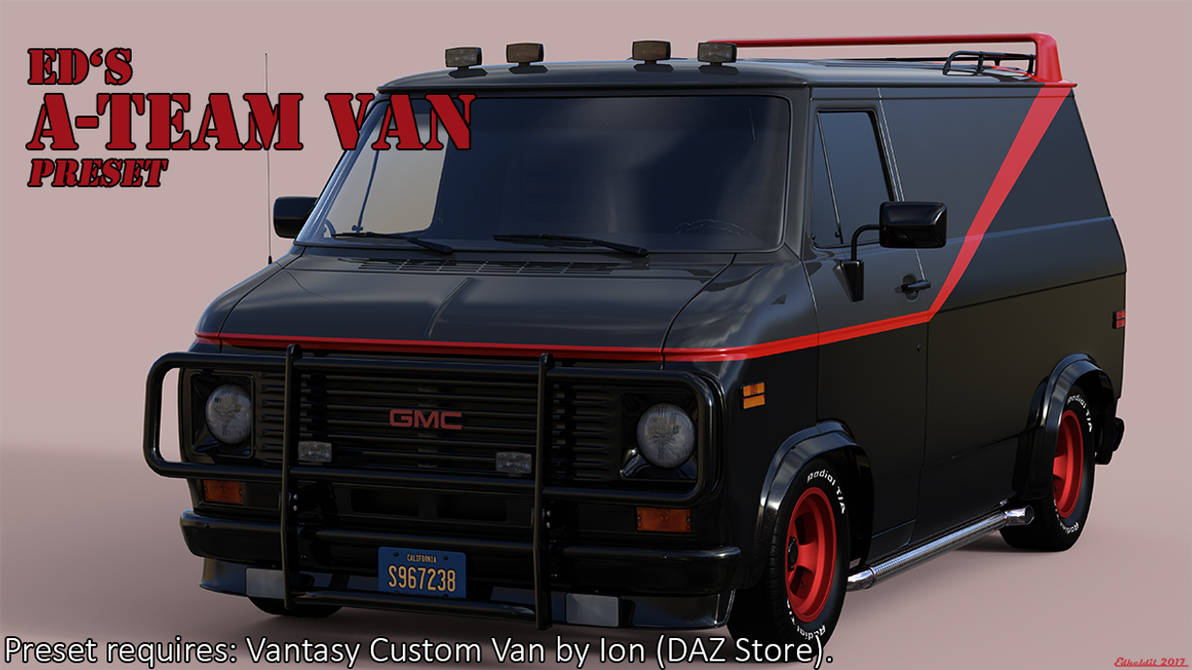 Freebie: ED's A-Team Van Preset for DAZStudio4.9 by Edheldil3D on ...