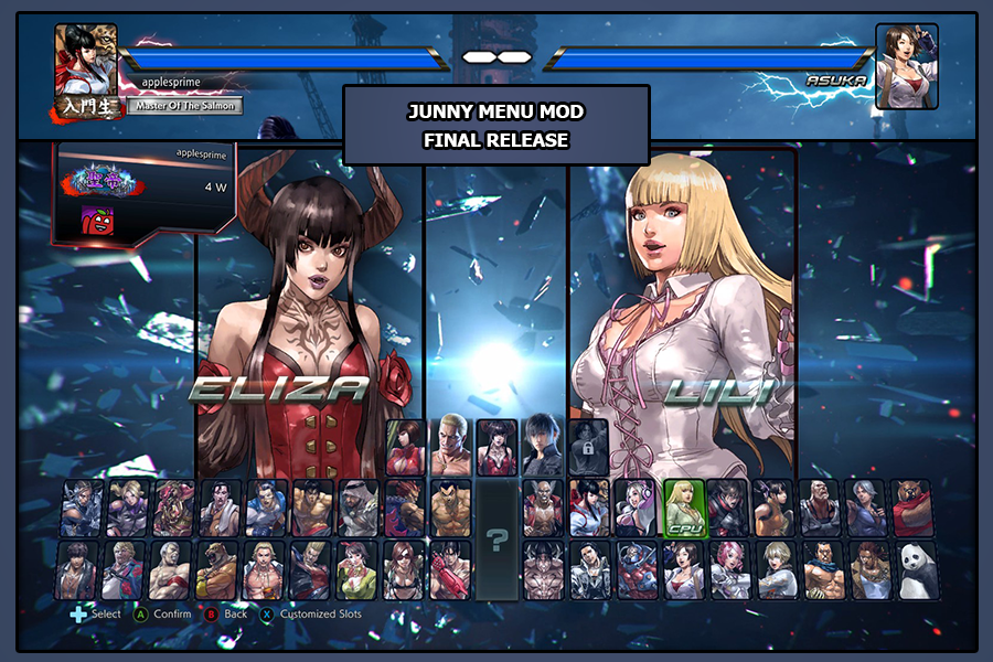 Junny Menu Mod - INCLUDES AK AND MARDUK (Tekken 7) by applesprime on ...