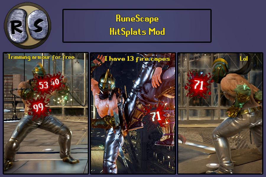RuneScape HitSplats - Hit Effect Mod (Tekken 7) by applesprime on ...