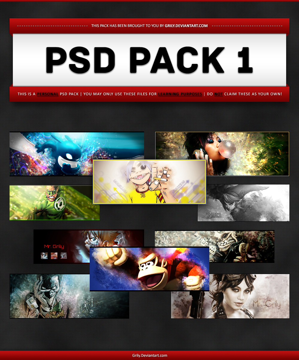 [Signatures] - PSD Pack 1 by Grily on DeviantArt