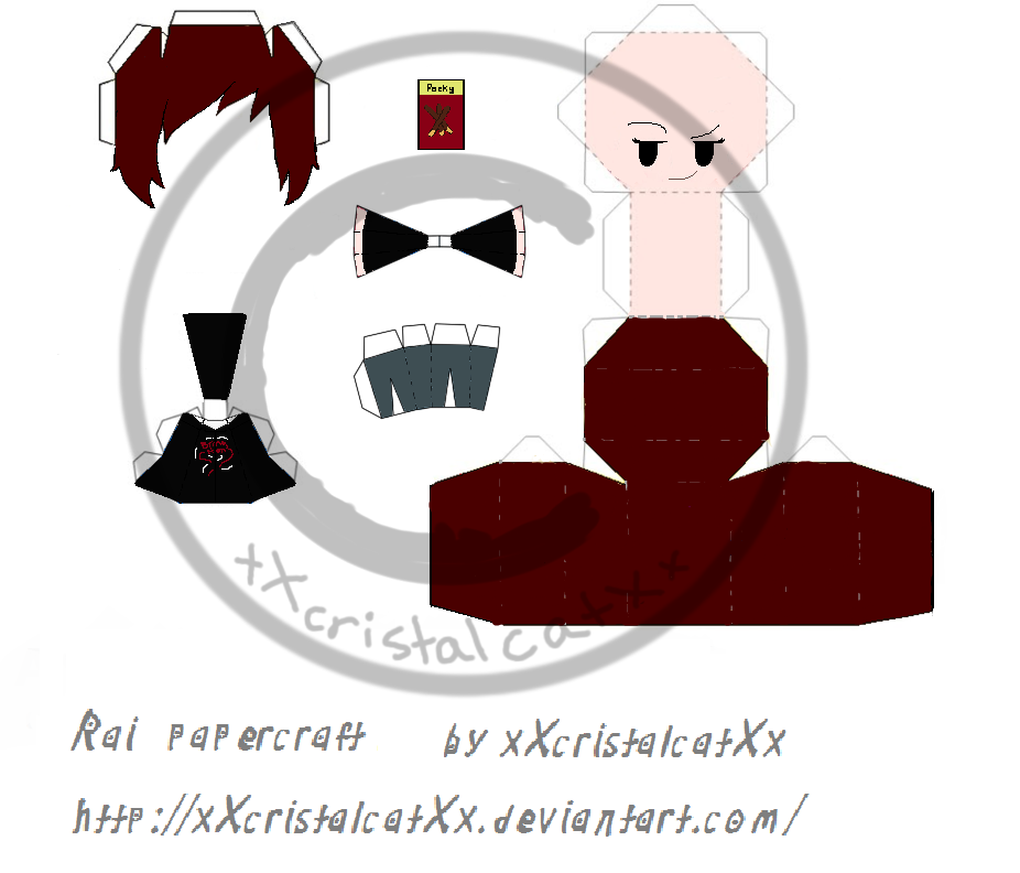 Rai papercraft teplate by xXcristalcatXx on DeviantArt
