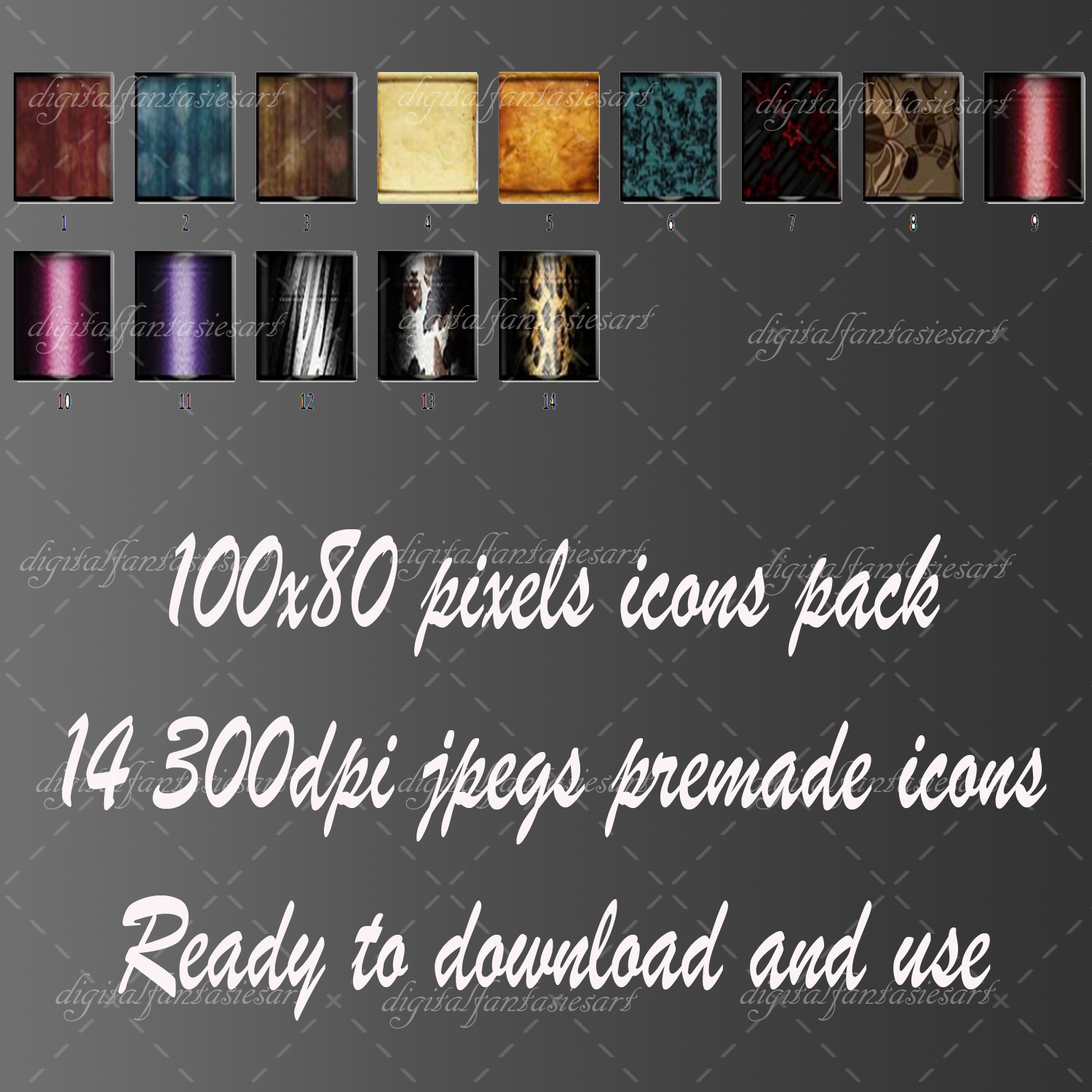 100X80 ICONS PACK FREEBIES STOCK DOWNLOAD by DigitalFantasiesArt on ...