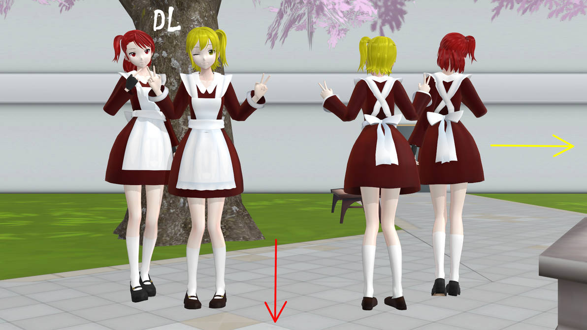 MMD YS Yui Rio and Yuna Hina USSR (Russia) Uniform by Angel503 on DeviantArt