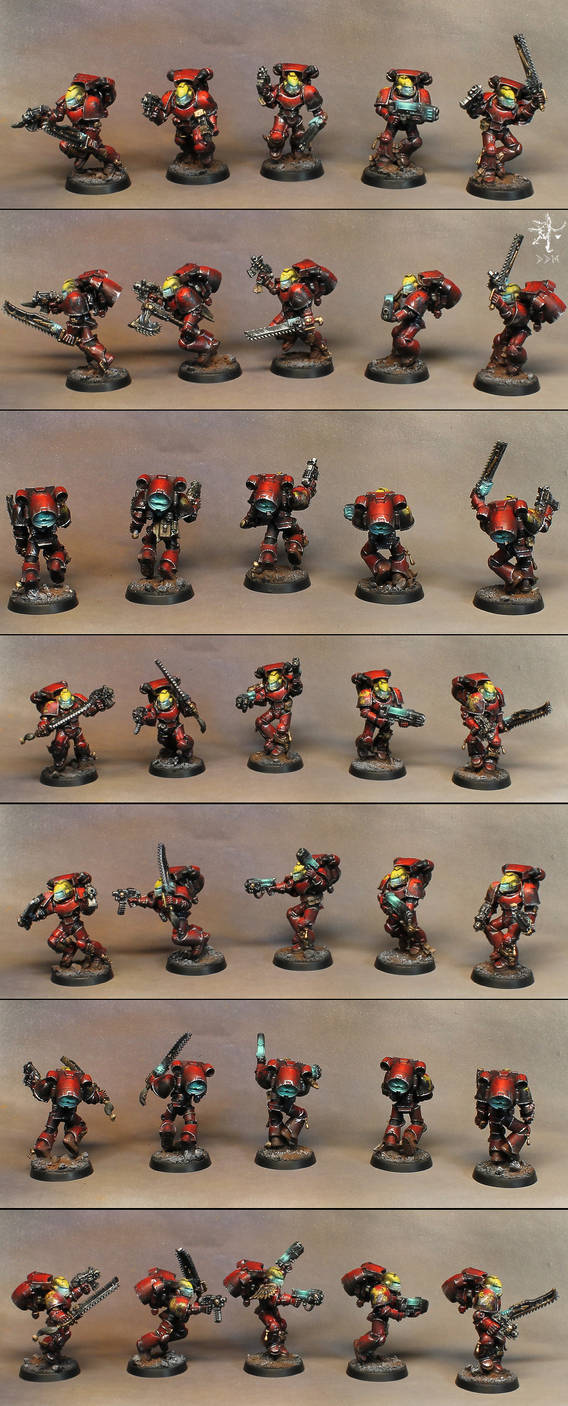 Pre-Heresy Blood Angels Assault Squad by GiulioDDM on DeviantArt
