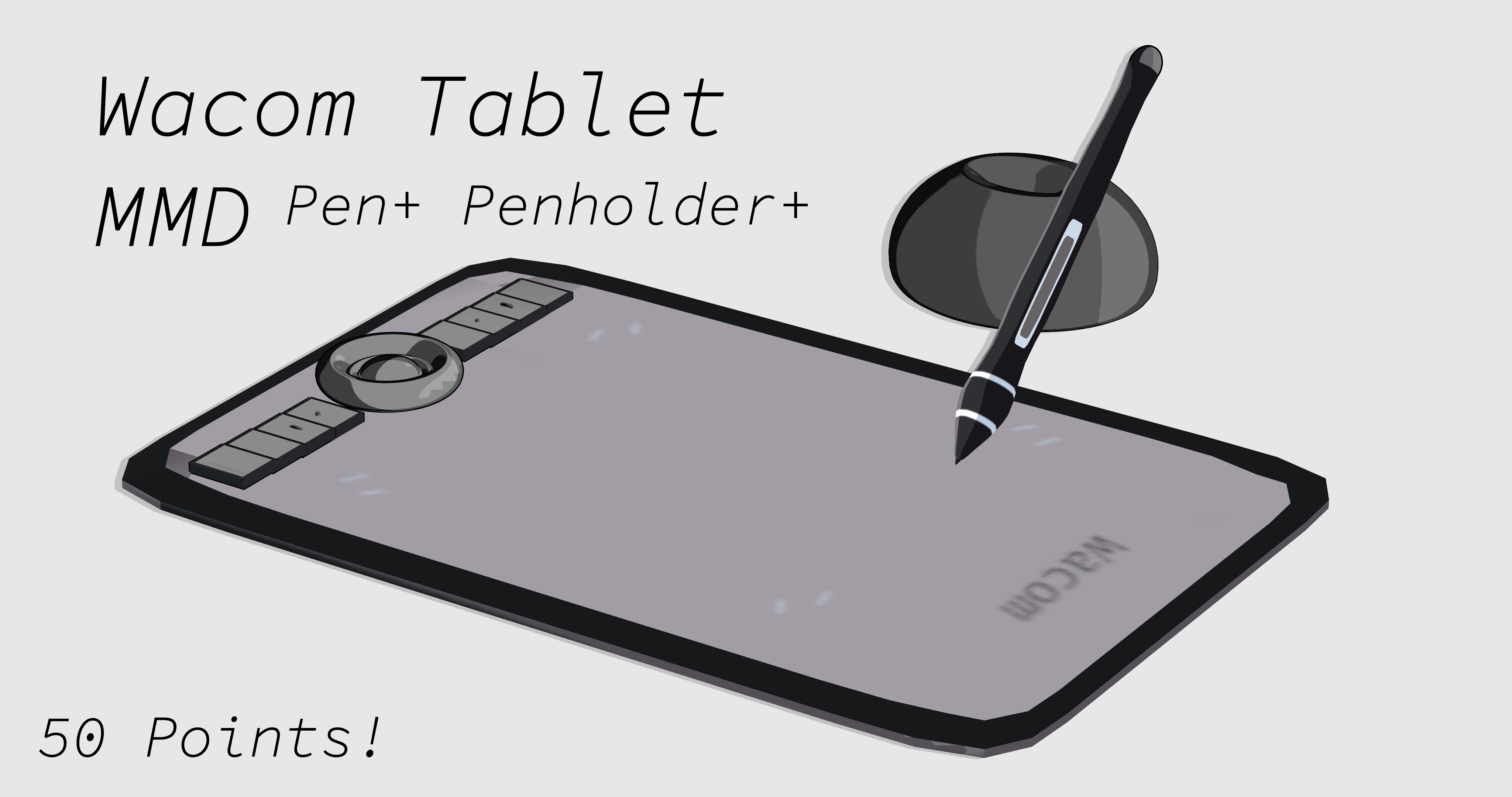 MMD Wacom Tablet DL (50 Points) by s0rab on DeviantArt