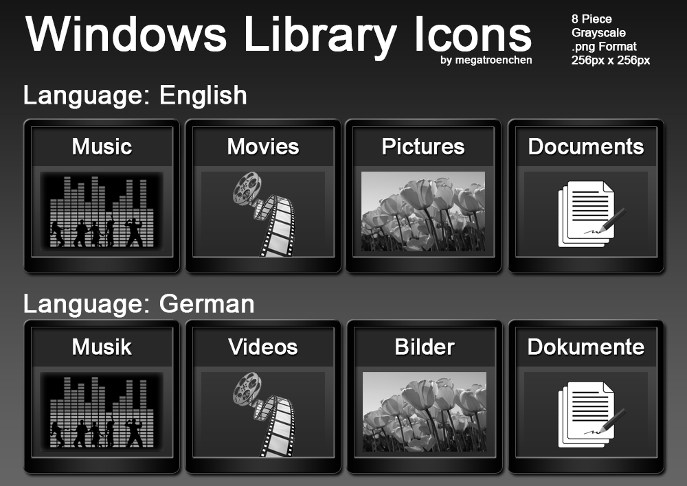 Windows Library Iconpack by Megatroenchen on DeviantArt