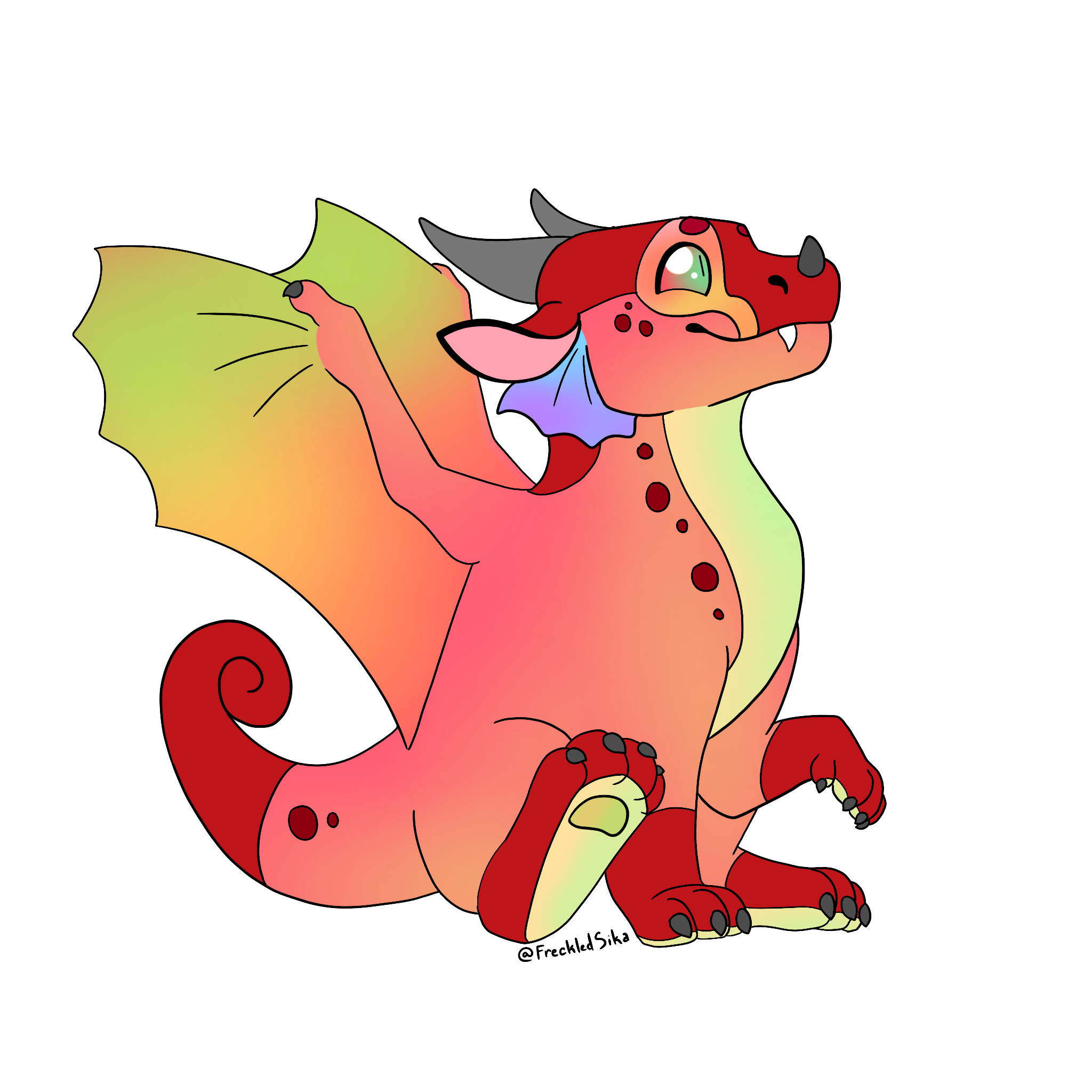 Sikas 2020 Chibi RainWing (PSD Version) by Skyify on DeviantArt