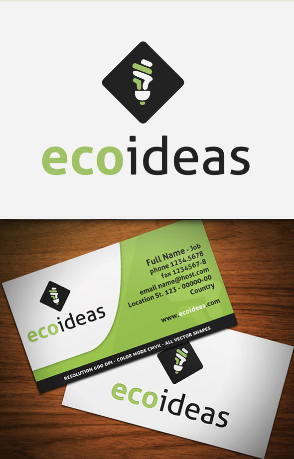 Eco Ideas Logo Template by JoeVale on DeviantArt