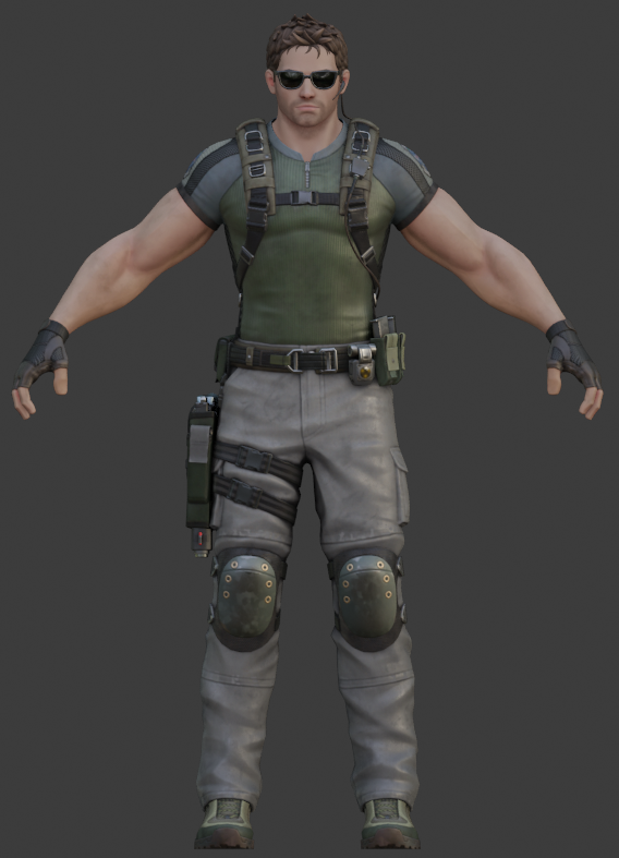 FN Chris Redfield by Sidgara on DeviantArt