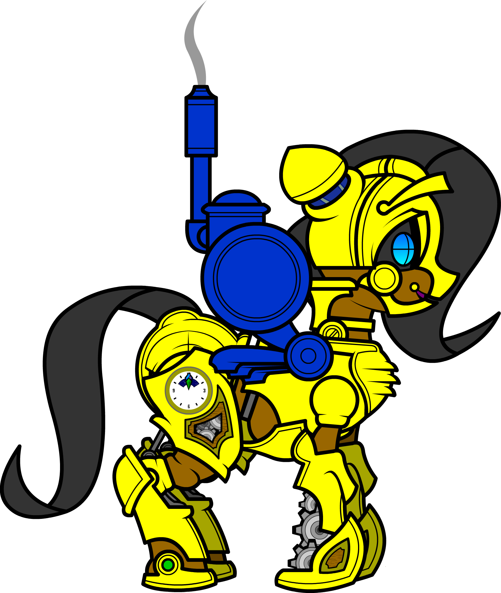 Steampunk Pony Mech by MuniversalArts on DeviantArt