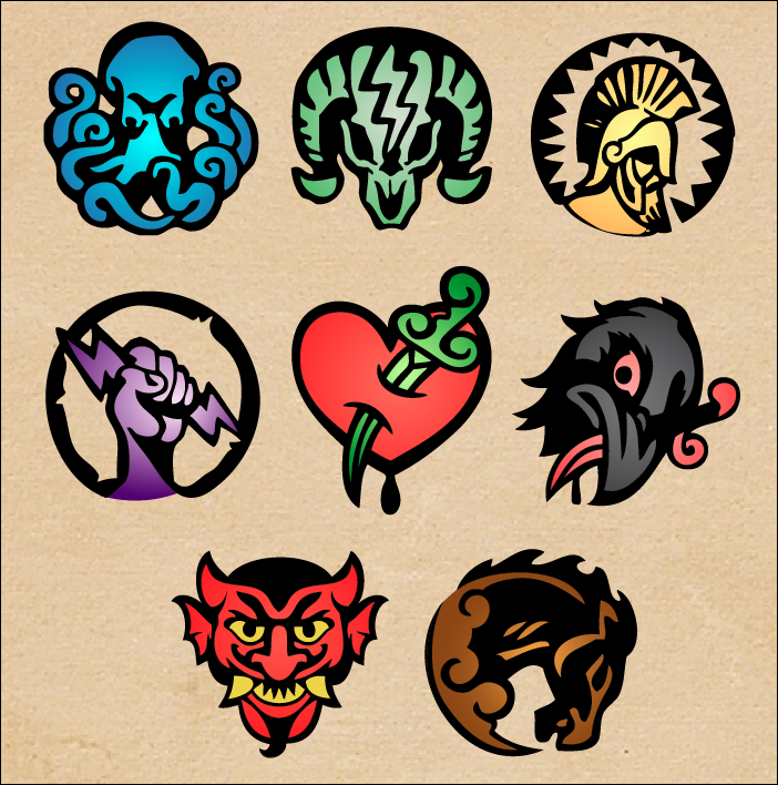 Vigors Colored - Vectors by kamionero on DeviantArt