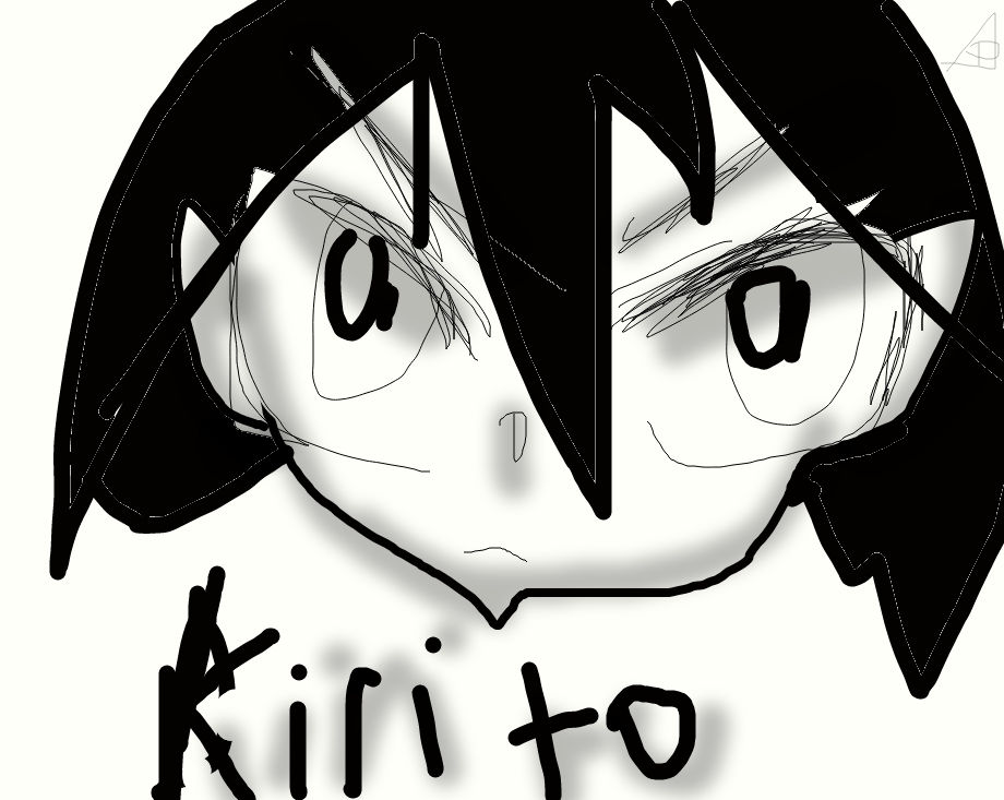 my drawing of kirito. by diarrheaflower on DeviantArt