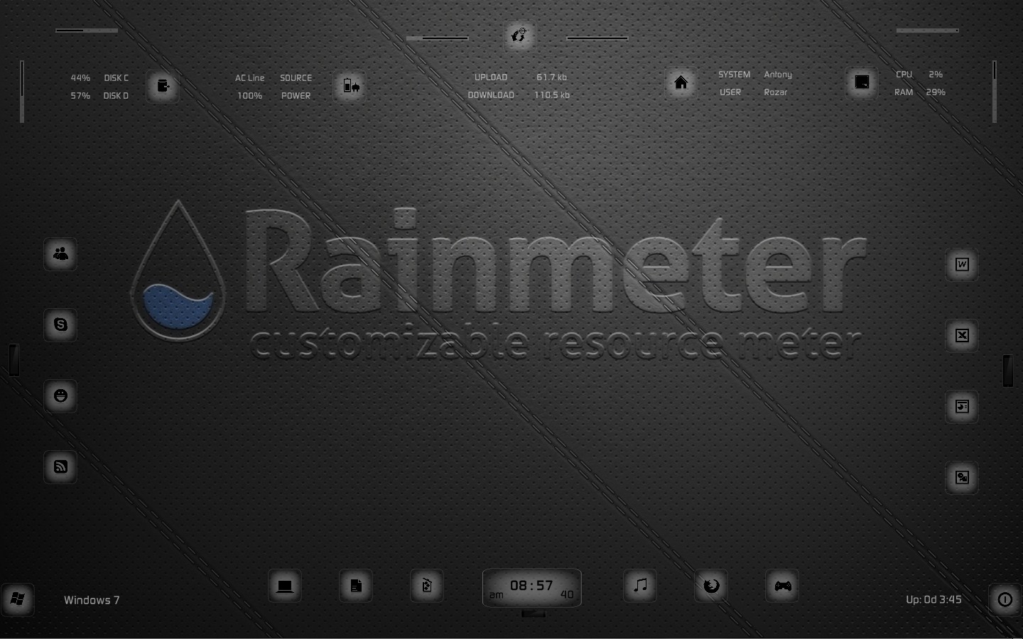 :: RAINMETER :: by DarkEagle2011 on DeviantArt