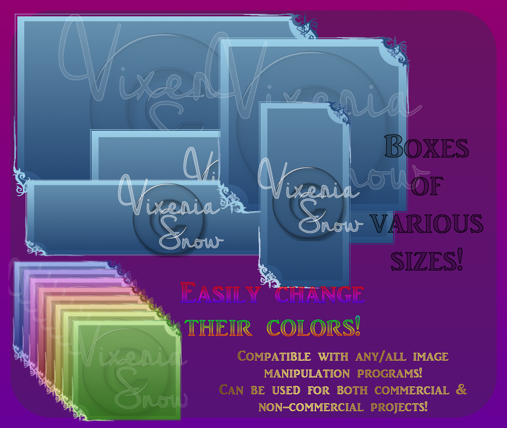 Text/Dialogue Boxes by Vixeria on DeviantArt