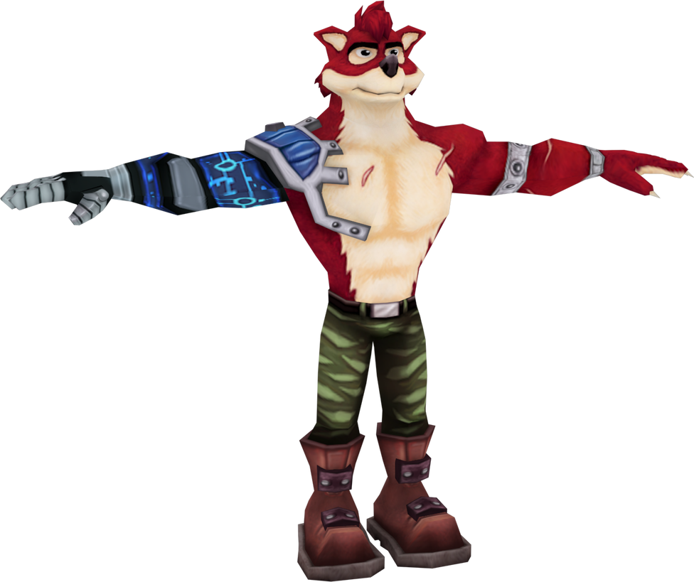 Crunch Bandicoot (Crash of the Titans) Model by CRASHARKI on DeviantArt