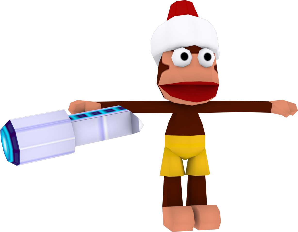 Yellow Monkey (Ape Escape On The Loose) Model by CRASHARKI on DeviantArt