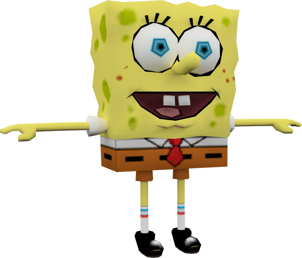 SpongeBob (Battle for Volcano Island) Model by CRASHARKI on DeviantArt