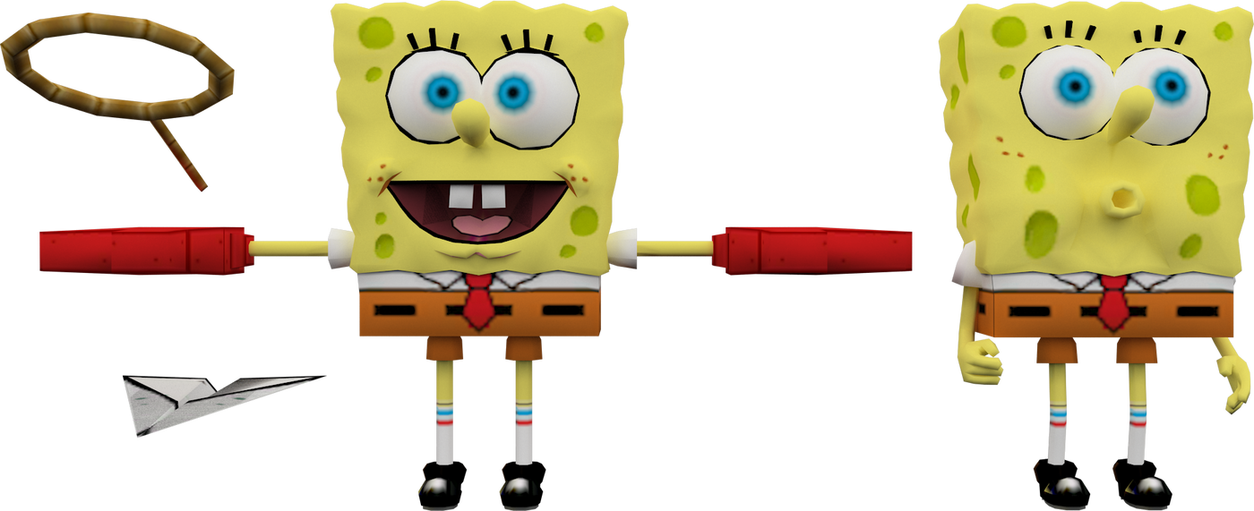 SpongeBob (Nicktoons Unite) Model by CRASHARKI on DeviantArt