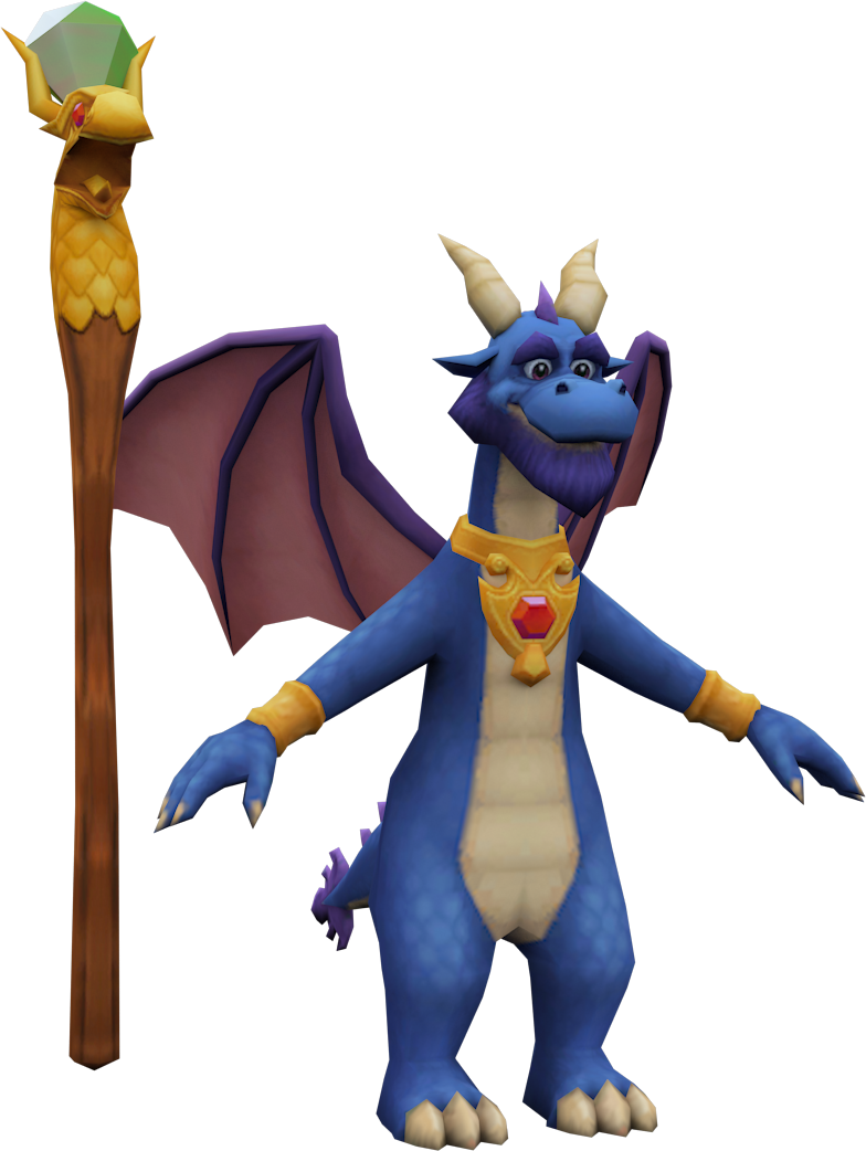 Elder Tomas (Spyro A Hero's Tail) Model by CRASHARKI on DeviantArt