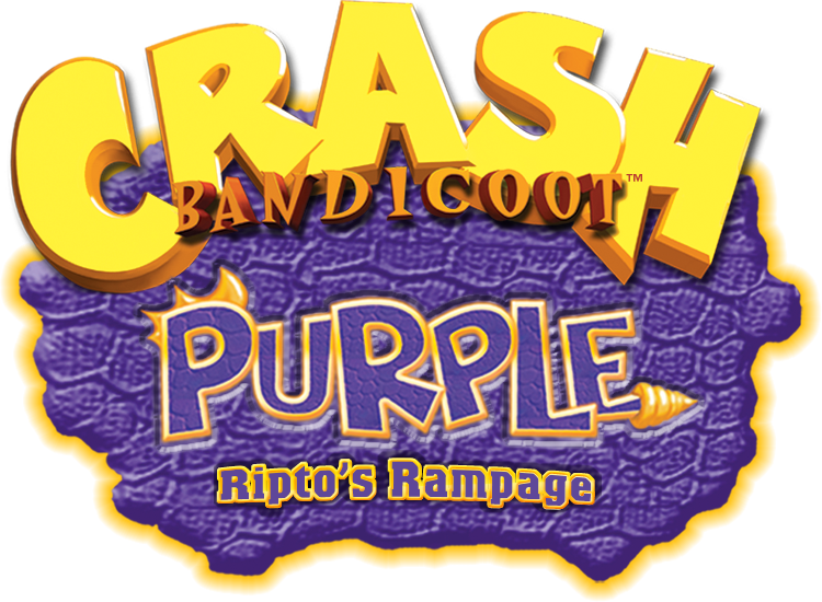 Crash Bandicoot Purple Ripto's Rampage Logo HD by CRASHARKI on DeviantArt