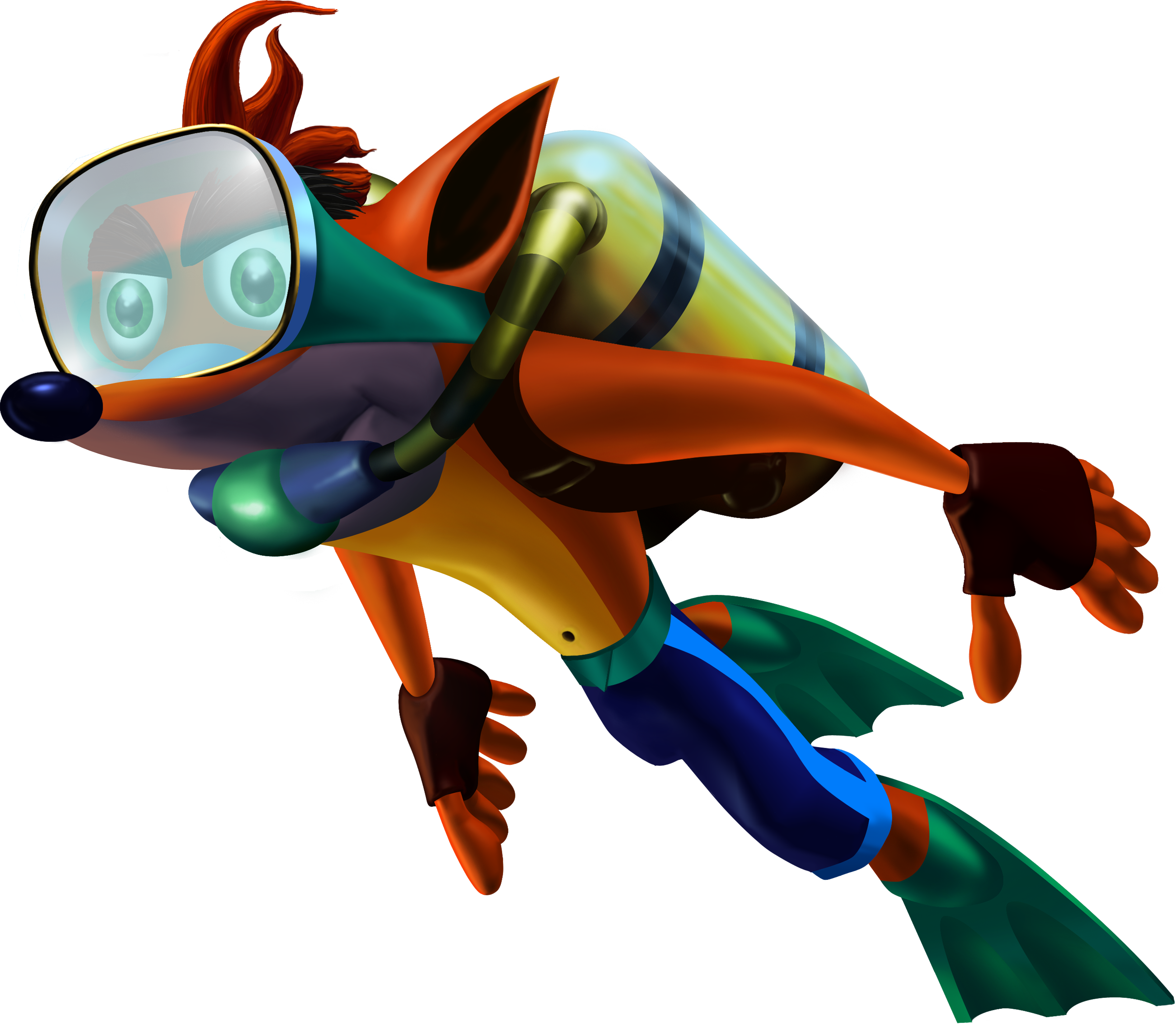 Crash Swim - CB3: Warped (1998) by CRASHARKI on DeviantArt