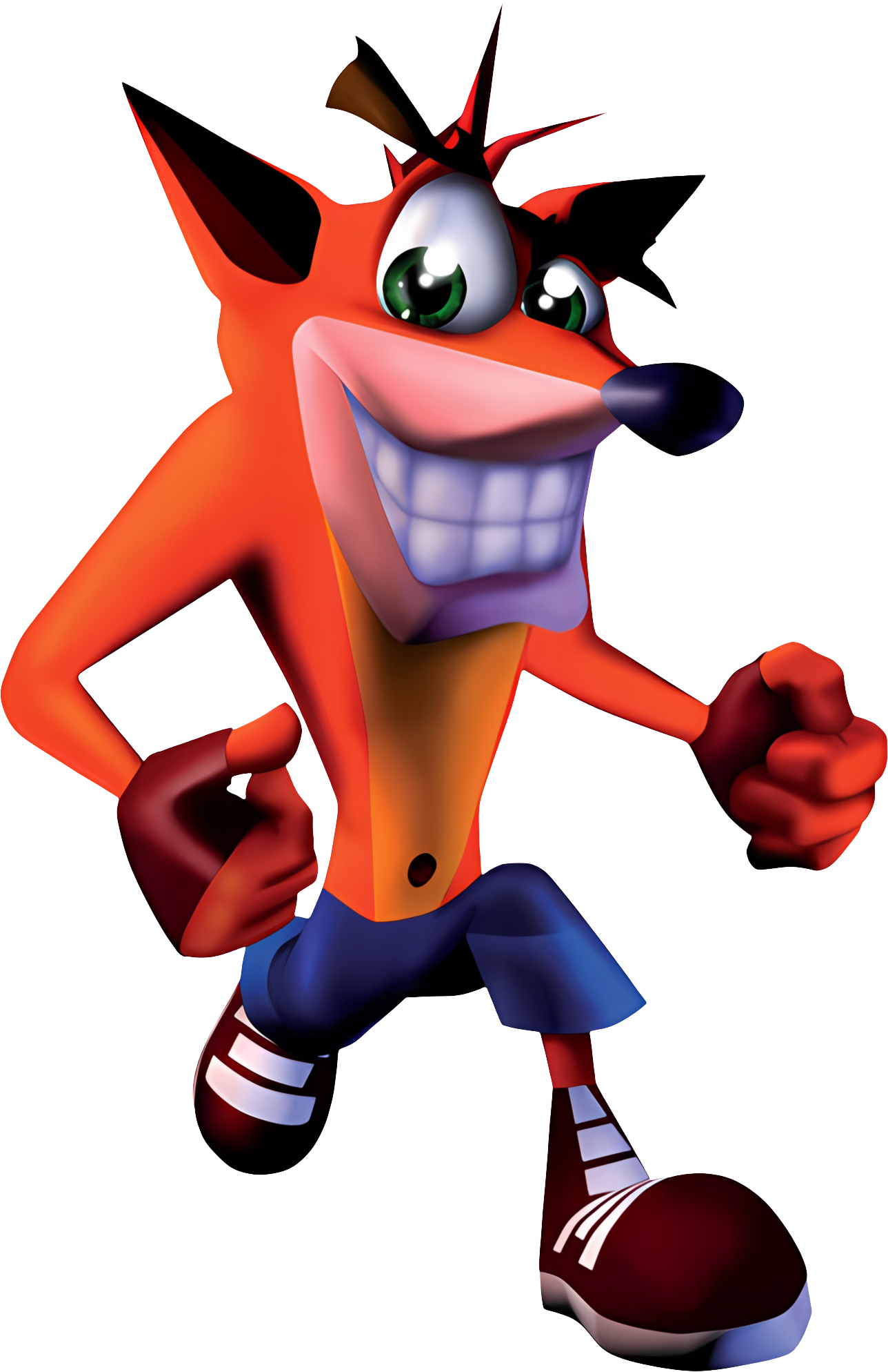Crash Smirk - Crash Bandicoot (1996) by CRASHARKI on DeviantArt