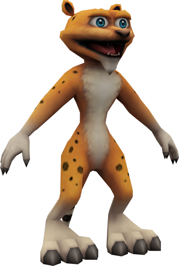 Hunter Beta (Spyro A Hero's Tail) Model by CRASHARKI on DeviantArt