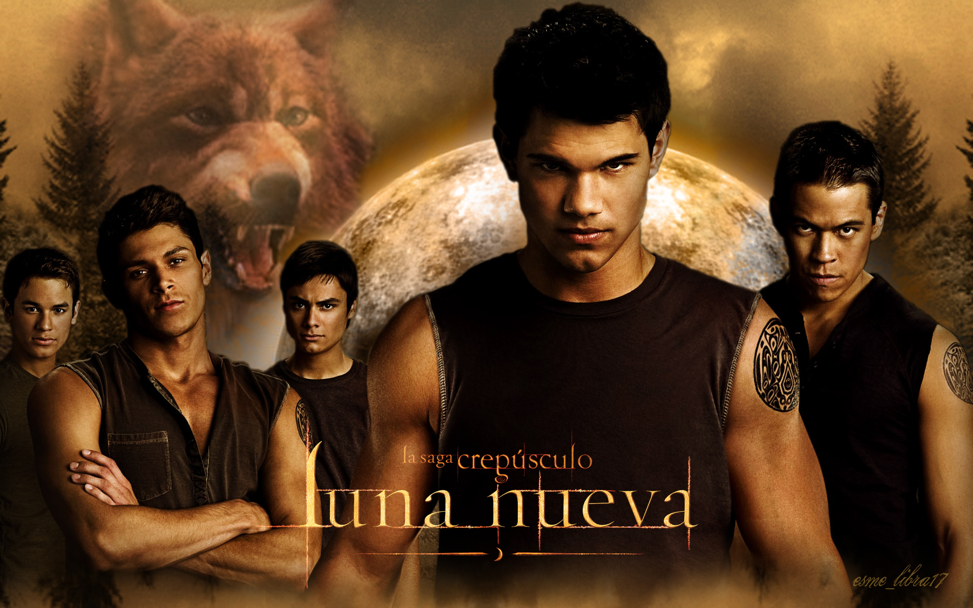 New Moon Wolf Pack Wallpaper