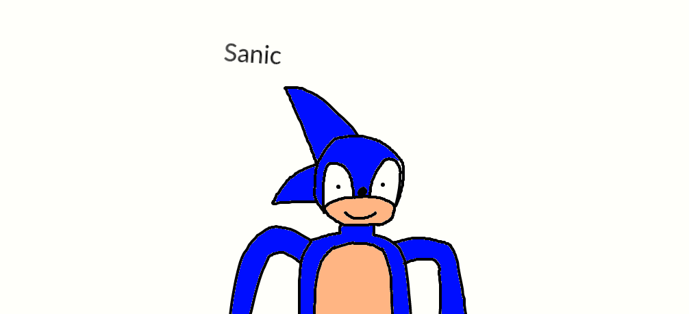 Sanic by SonicTheCoolHog123 on DeviantArt