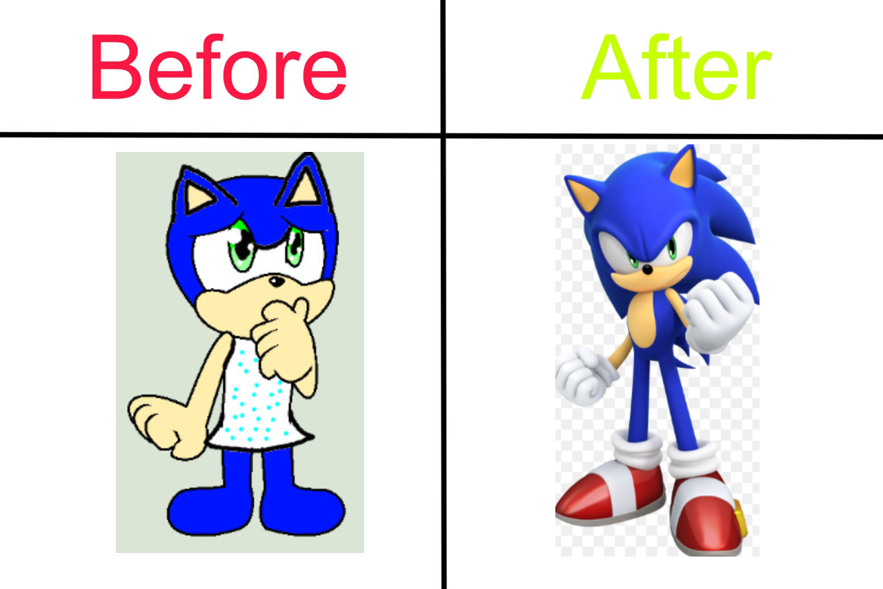One Before and After by SonicTheCoolHog123 on DeviantArt