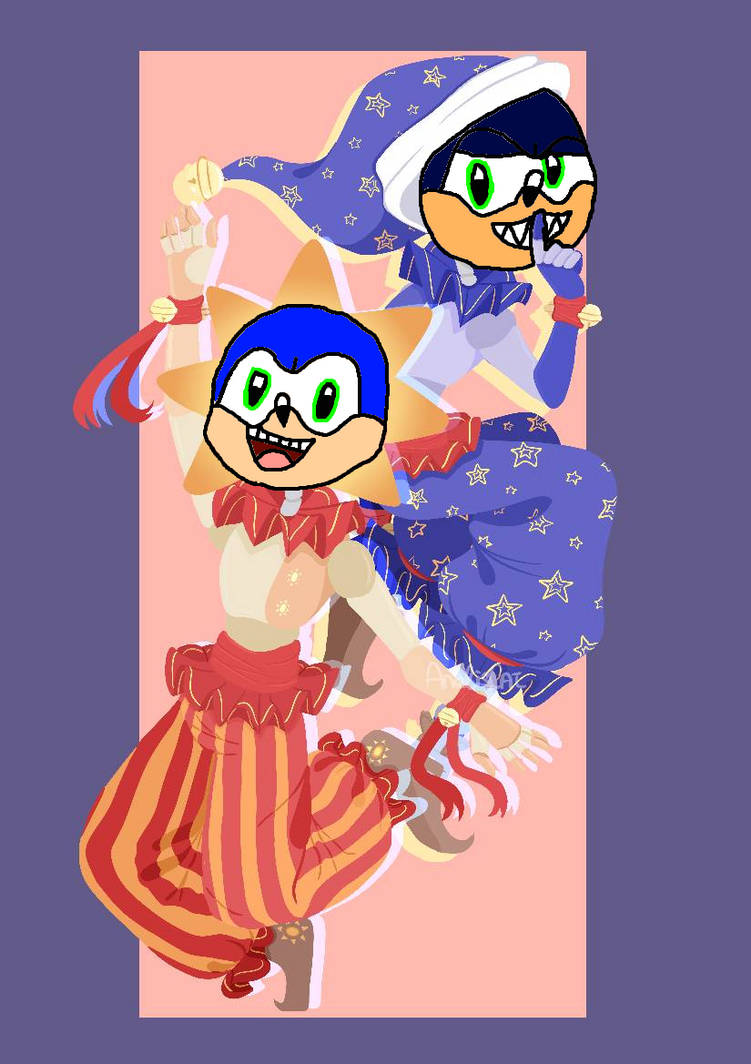 Sonic and Turbo Sonic dress as Sun and Moon #4 by SonicTheCoolHog123 on ...