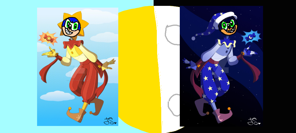 Sonic and Turbo Sonic dress as Sun and Moon #9 by SonicTheCoolHog123 on ...